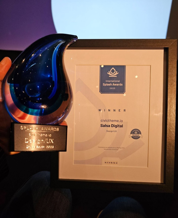 CivicTheme wins UX/Design Splash Award | Salsa Digital